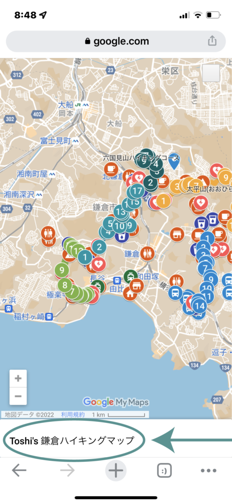 How to use Toshi's Kamakura Hiking Map – The Complete Guide to Hiking ...